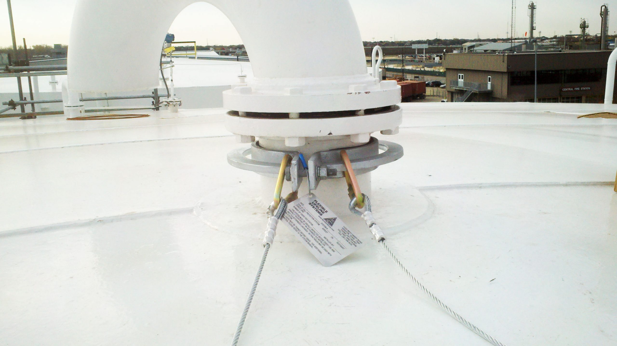 Fall Protection for Aboveground Storage Tanks - Flexible Lifeline Systems