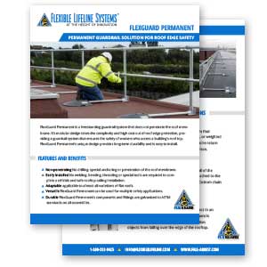 Freestanding Permanent Guardrail - Flexible Lifeline Systems