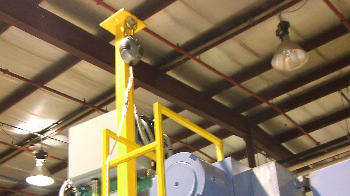 Single Point Fall Protection Anchors | Flexible Lifeline Systems