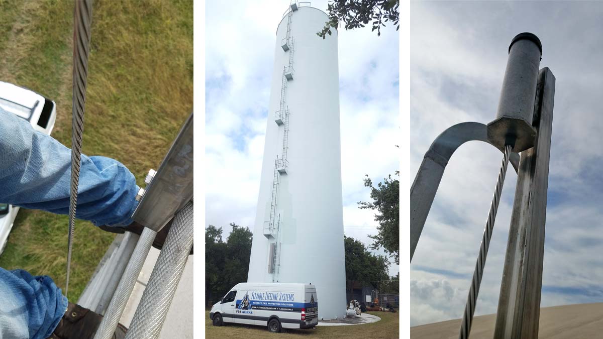 Vertical Lifelines & Ladder Davits - Flexible Lifeline Systems