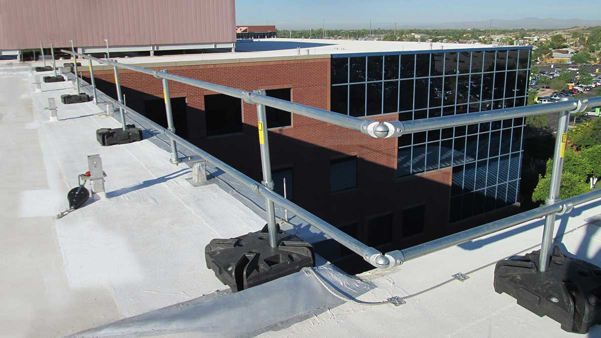 Temporary Safety Railing - Flexible Lifeline Systems